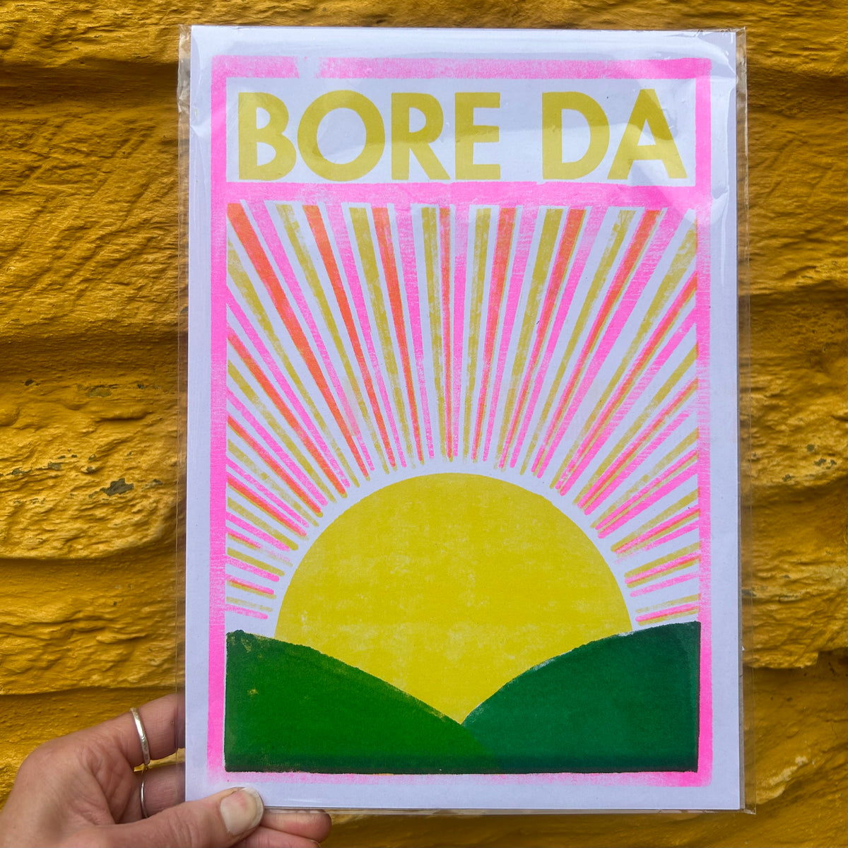 Bore Da Risograph Print – Three Little Pigs